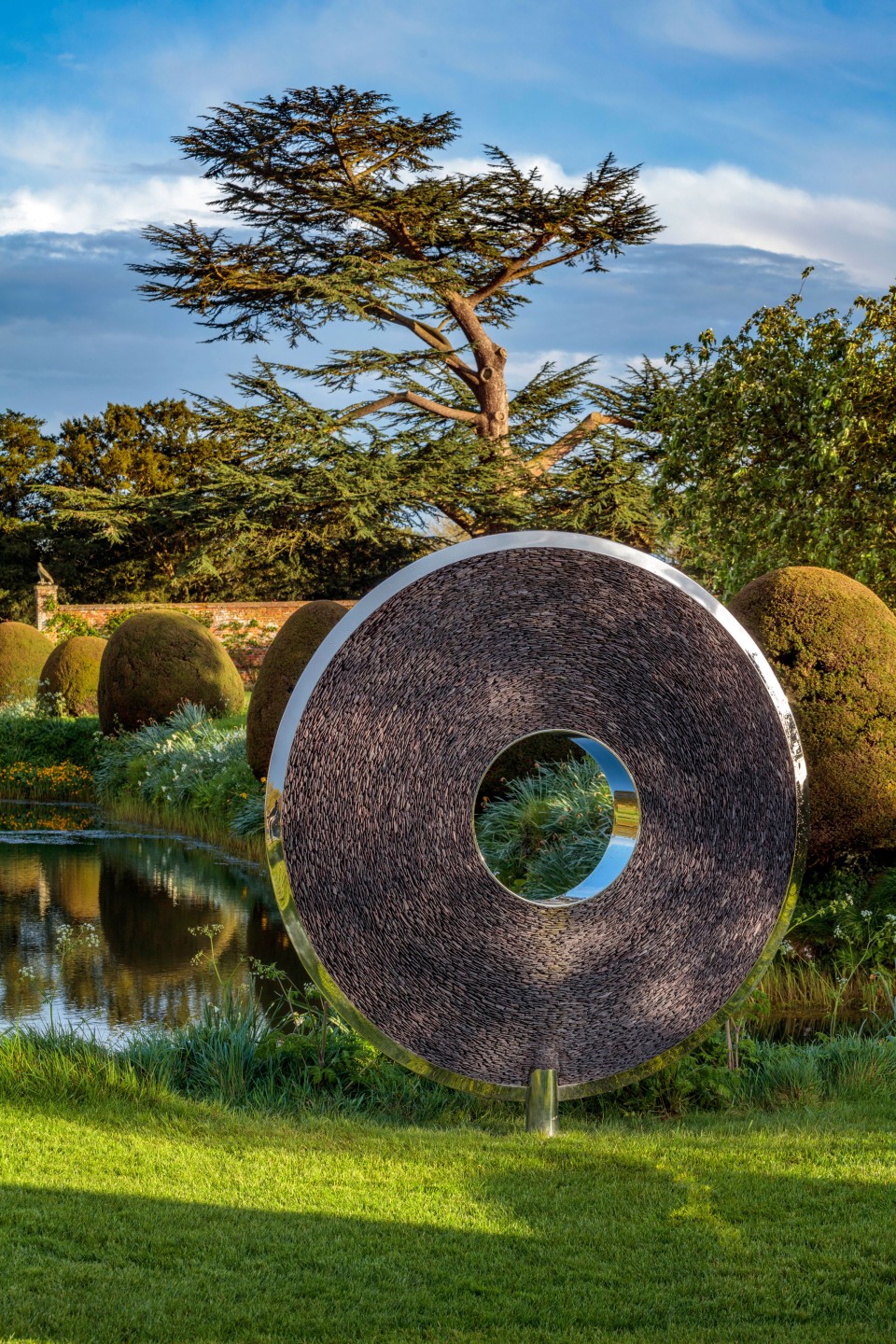 Torus, Outdoor Sculpture in Stainless Steel - David Harber UK