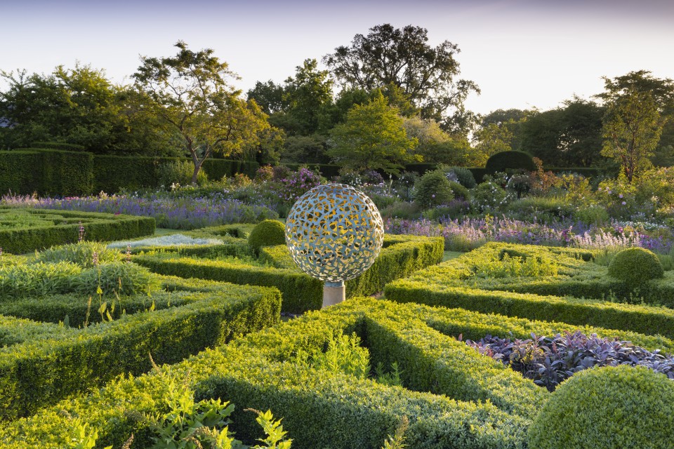 Geminus Sculpture, Ravishing Bronze Garden Sphere - David Harber UK