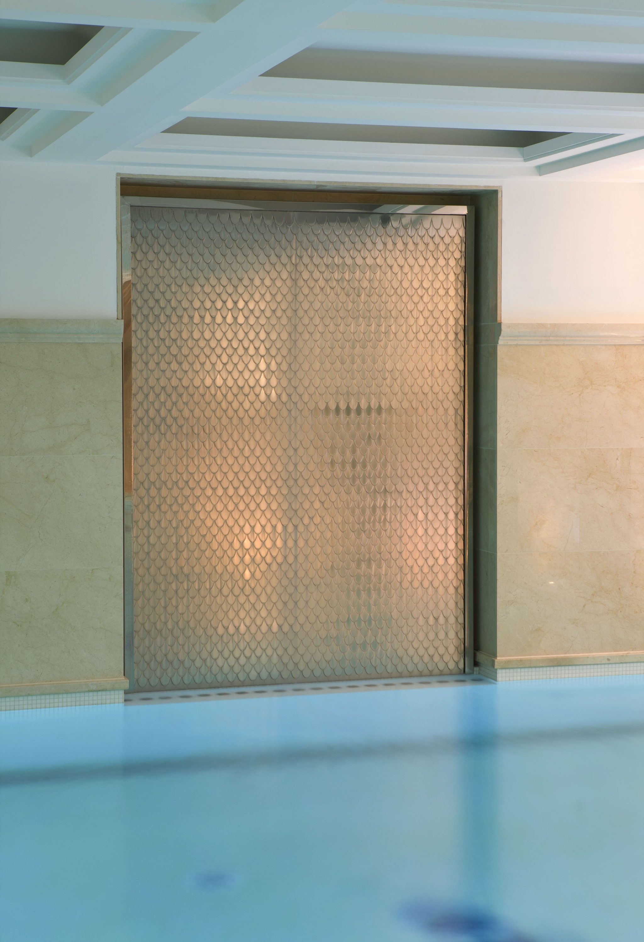 The Petal Wall, Wall Water Feature - David Harber UK